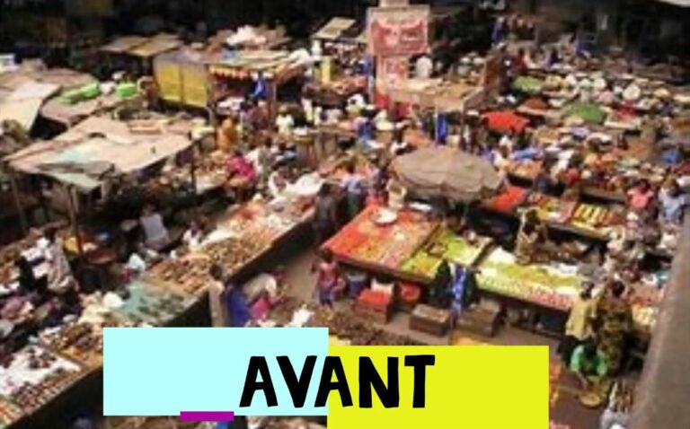 Un marché moderne en construction au marché Gouro d'Adjamé. - Chantiers de la gouvernance