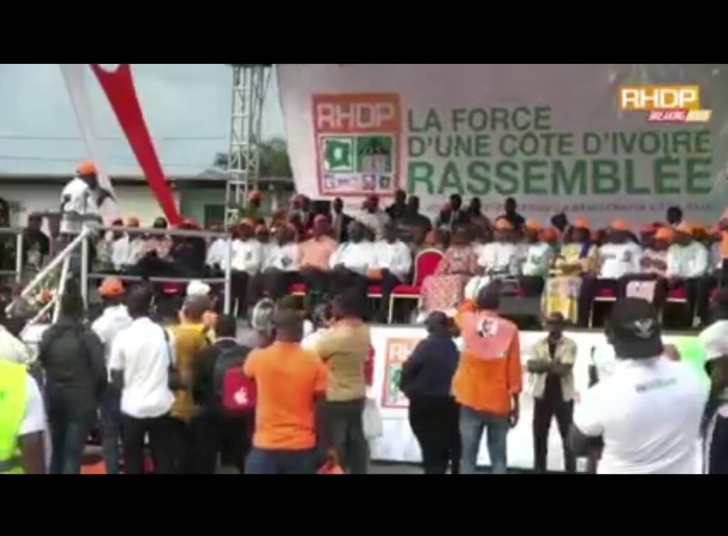 La Haute direction du RHDP, s’indigne contre les déclarations politiques